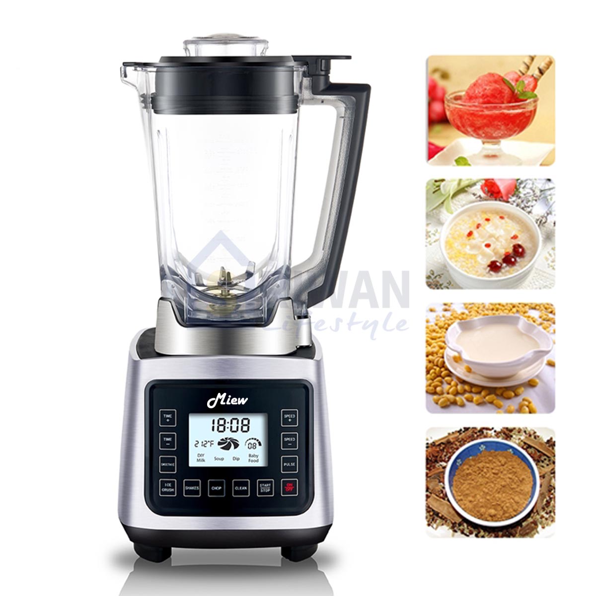 เครื่องปั่นสมูทตี้ พกพา Miew เครื่องปั่นผลไม้อัจฉริยะ พลังแรงสูง รุ่น ...